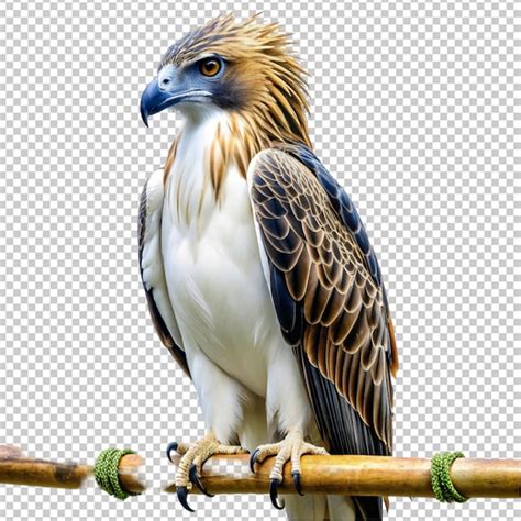 Philippine Eagle Sitting On Stick Premium Ai Generated Psd