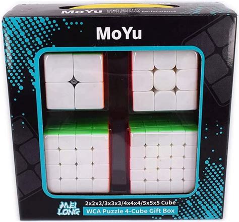 Rubiks Cube Speed Cube Set 4 In 1 Moyu Rubiks Kubus Cadeauset