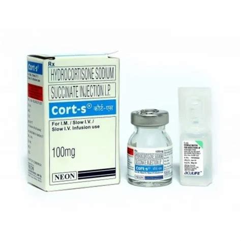 H Cort 100mg Injection At ₹ 40vial Hydrocortisone Sodium Succinate