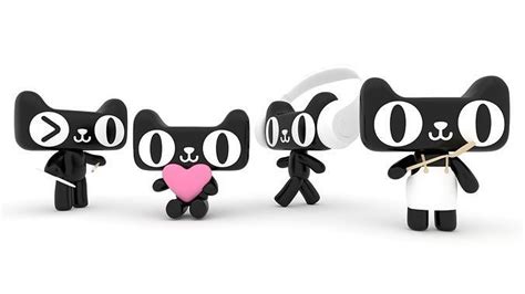 Tmall Group Of Cat Figurines Free 3d Model Cgtrader