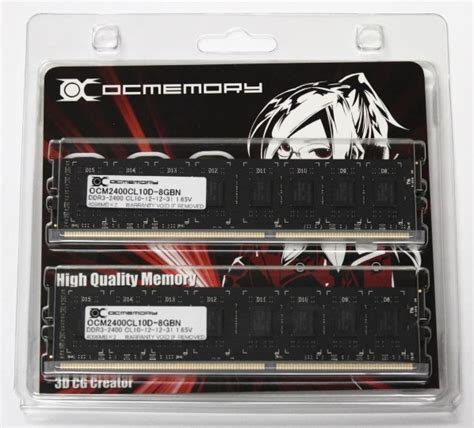 Ocmemory Launches Hynix Based Ddr3 2400 Mhz Memory That Stays Cool