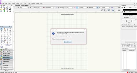 Error Database Was Not Accessible Previsualization Vectorworks