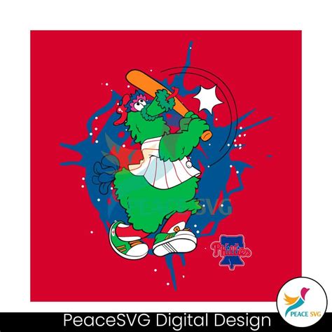Philadelphia Phillies Mascot Phillie Phanatic Svg Instant Download