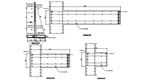 This Autocad Drawing Stating The Reinforcement Detail Of Footing Download This 2d Autocad