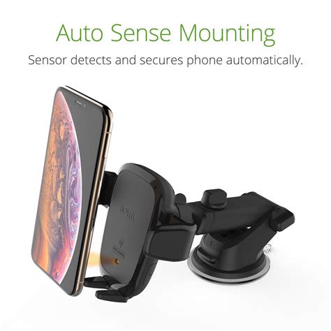 Iottie Iottie Wireless Car Charger Auto Sense Qi Charging Automatic