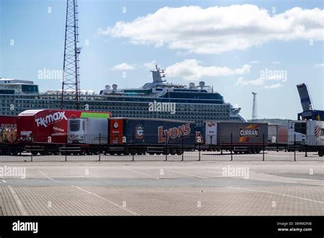 Cruise Ship Celebrity Eclipse Alongside At The Cruise Terminal Belfast
