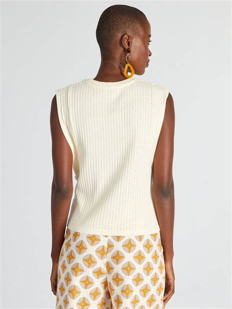 Camiseta De Tirantes De Punto Calado BEIGE Kiabi 12 00