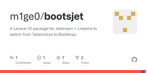 github m1ge0 bootsjet a laravel 10 package for jetstream livewire