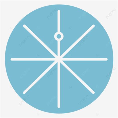 Circle Around A Compass With An Arrow Pointed Out Vector Lineal Icon