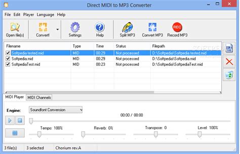 Direct MIDI To MP3 Converter Download Softpedia