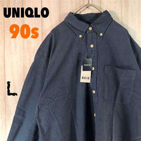 【デッドストック 90s00s 紺タグ】オールドユニクロ コーデュロイシャツ L メルカリ