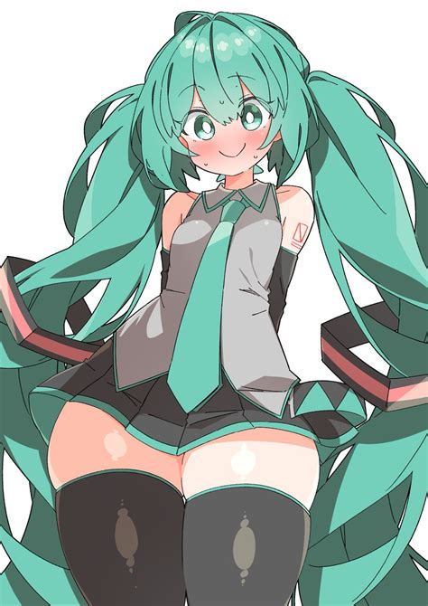 初音ミク 「いい太ももの日 」うるちのイラスト