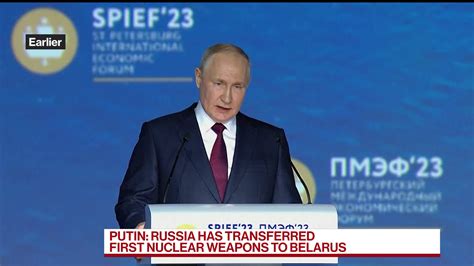 Watch Russia Delivers Tactical Nuclear Weapons To Belarus Bloomberg