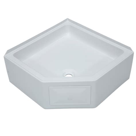 Lippert Components M6v 325246 27 X 27 In Neo Angle Rv White Shower Pan