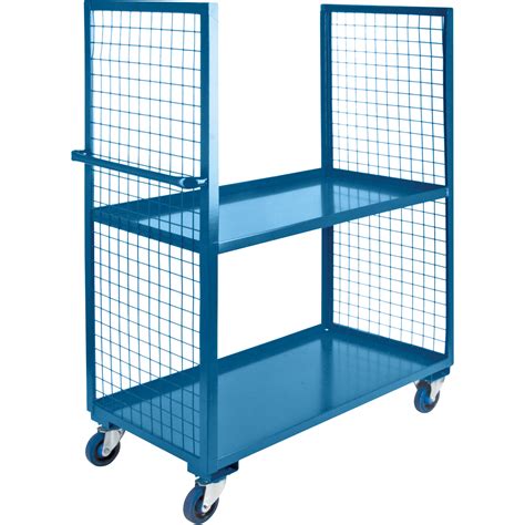 Kleton Wire Mesh Utility Cart Steel 24 X 63 X 39 1200 Lbs