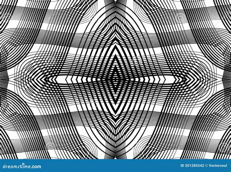 Repeatable And Tileable Grid Mesh Of Zig Zag Criss Cross And Wavy Interlace Intertwine And