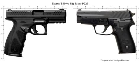 Taurus Ts9 Vs Sig Sauer P228 Size Comparison Handgun Hero