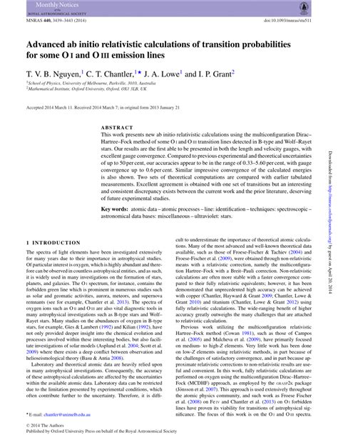 Pdf Advanced Ab Initio Relativistic Calculations Of Transition