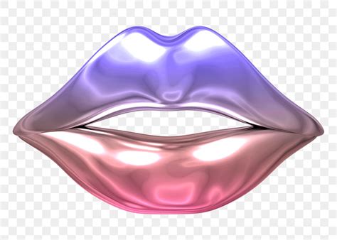 Lips Icon Png Holographic Fluid Free Png Rawpixel