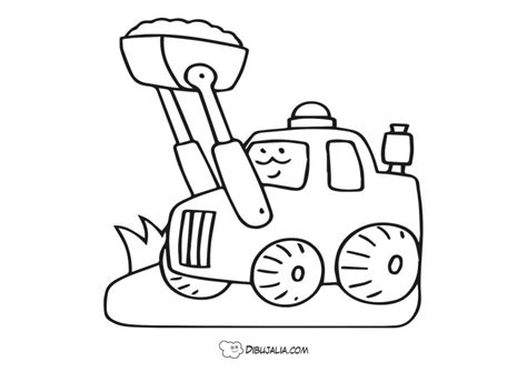Excabadora Con Arena Dibujo 915 Dibujalia Dibujos Para Colorear