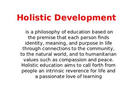 Ppt Lesson 2 Holistic Development