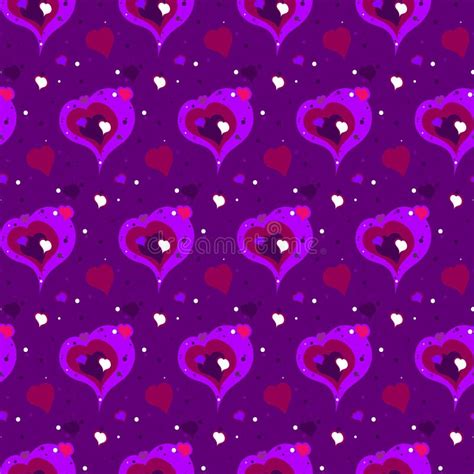 Seamless Repeating Hearts Background Stock Vector Illustration Of Ornament Retro 136584027