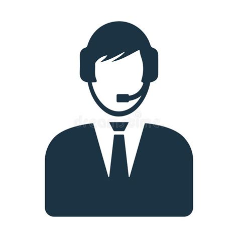 Help Desk Phone Operator Reception Support Chat Icon Simple Vector Sketch Stock Vector