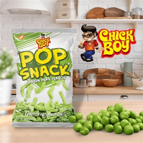 Chick Boy Pop Snack Green Peas Flavour 100g Pinoyhyper