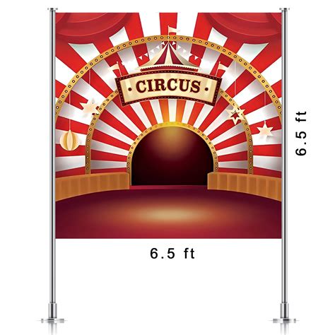 Circus Stage Backdrop Inspired Party Backdrops