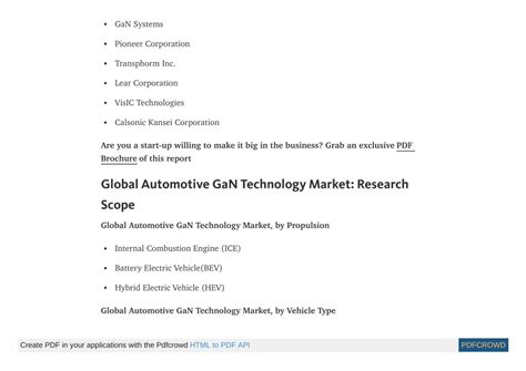 Ppt Automotive Gan Technology Market Share Insights By 2030