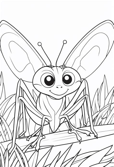 Creative Grasshopper Coloring Sheets Color My Pages