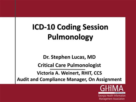 Ppt Icd 10 Coding Session Pulmonology Powerpoint Presentation Free