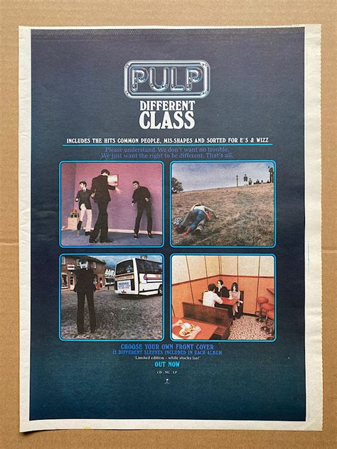 Different Class By Pulp Poster Display With Rockofages Ref3135022291
