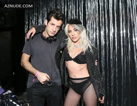 Lady Gaga Sexy In Underwear At Mark Ronsons Club Heartbreak Grammy Party In Los Angeles Aznude