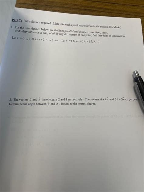 Solved Part C Full Solutions Required Marks For Each Chegg
