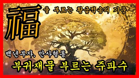 5분만 들어라🌕부귀재물 부르는 주파수🌕 황금적송의 기운 소원성취 로또1등 스피또 2등 부동산 주식