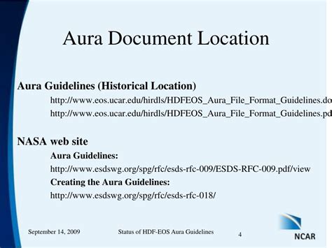 PPT Aura HDF EOS Guidelines Evolution Lessons Learned And Future Enhancements PowerPoint