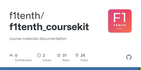 GitHub F1tenth F1tenth Coursekit Course Materials Documentation