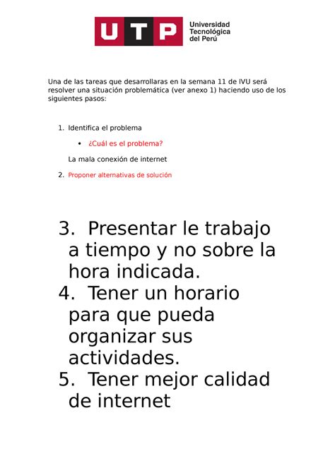 IVU Actividad Angelsaavedra Una de las tareas que desarrollaras en la semana de IVU será