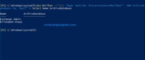 Configure Mailbox Quotas And Archives On Exchange Server ComputingForGeeks