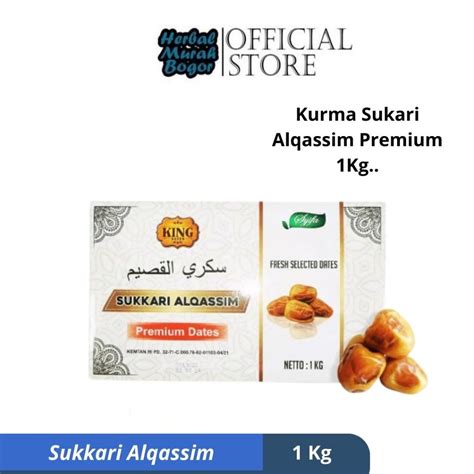Jual Kurma Sukari Premium Alqassim 1Kg King Dates 1Kg Sukkari 1 Kg