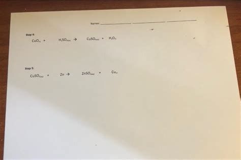 Solved Namen Copper Cycle Equations Stance The Following