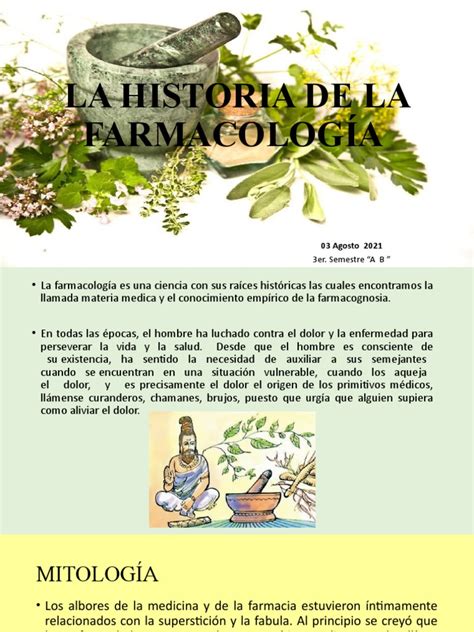La Historia De La Farmacología Pdf Medicina Cuidado De La Salud