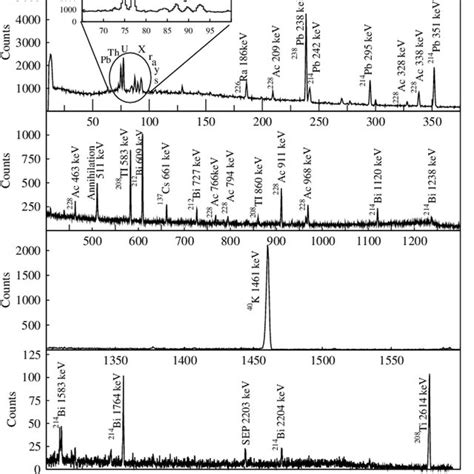 Background Subtracted Gamma Ray Spectrum And Its Associated Energy