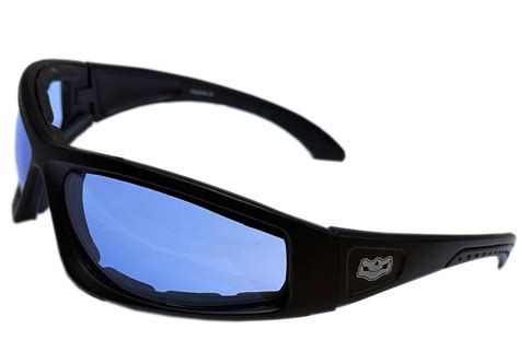 Fat Skeleton Wyoming Wide Fit Eva Foam Padded Blue Lens Rider
