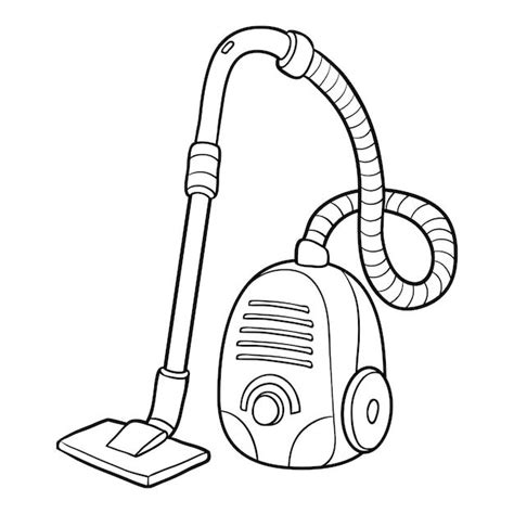 아이들을 위한 색칠공부 진공청소기 프리미엄 벡터 Aspiradora Páginas Para Colorear