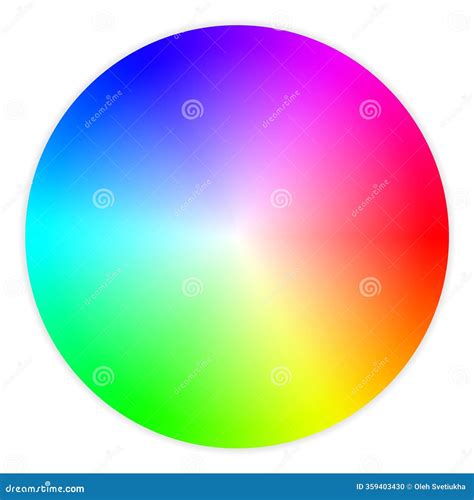color wheel color spectrum color palette color picker stock vector