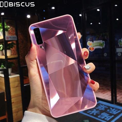 Espelho De Diamantes De Luxo Capa Brilhante Para Samsung Galaxy A10 A20