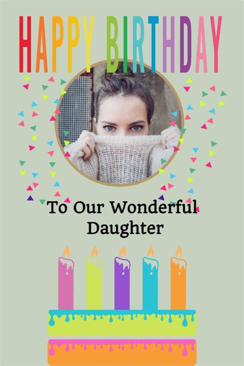 Happy Birthday Daughter 7 Personalized Templates