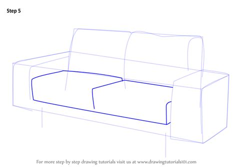 How To Draw A Couch Furniture Step By Step DrawingTutorials Com